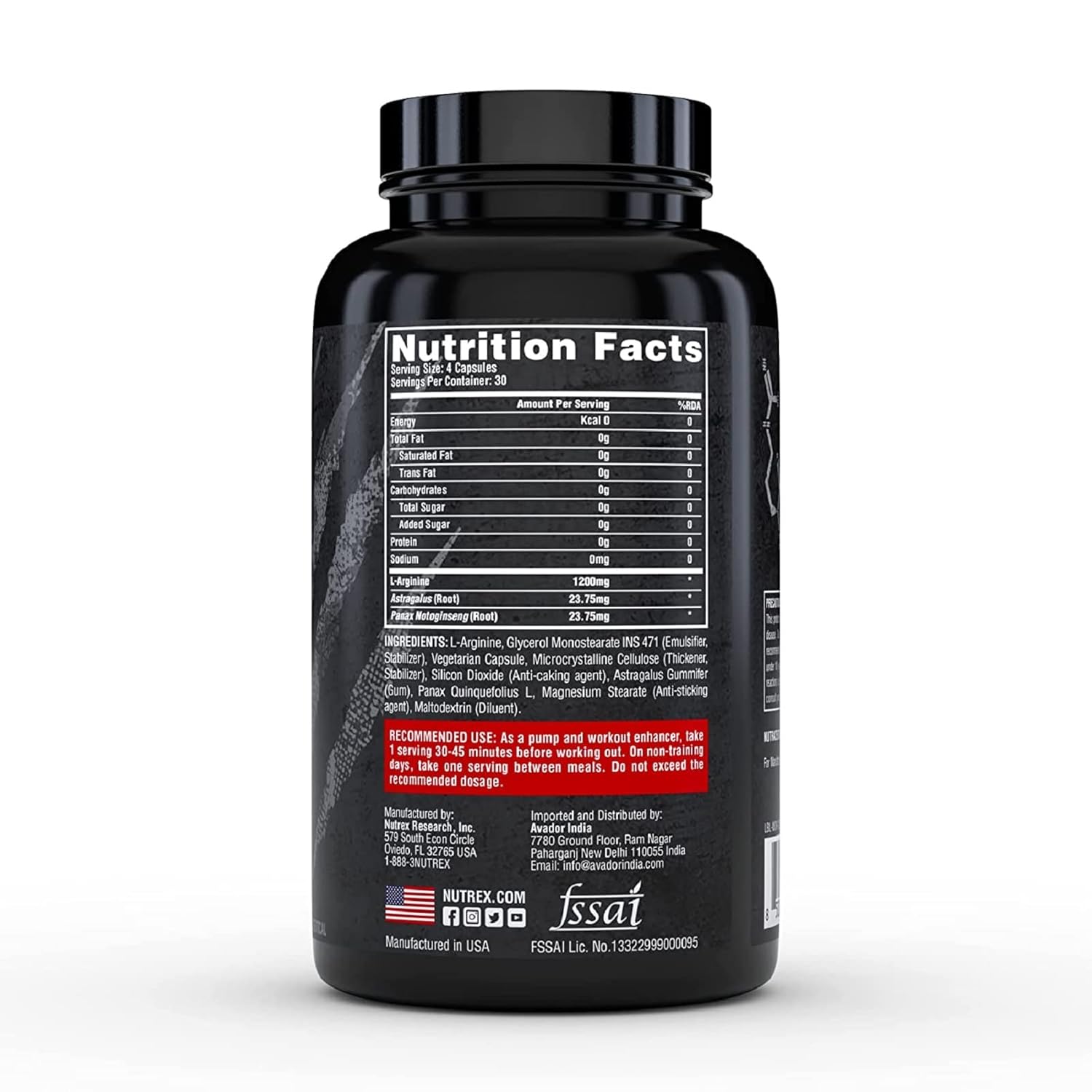 NUTREX RESEARCH NIOX Extreme-Pumps - 120 Capsules - VHG Depot