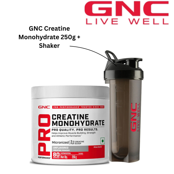 GNC Pro Performance Creatine Monohydrate - 250g | Unflavoured with ...